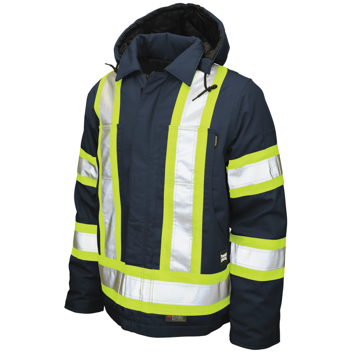 Duck Safety Jacket- Navy – Edmonton Workwear